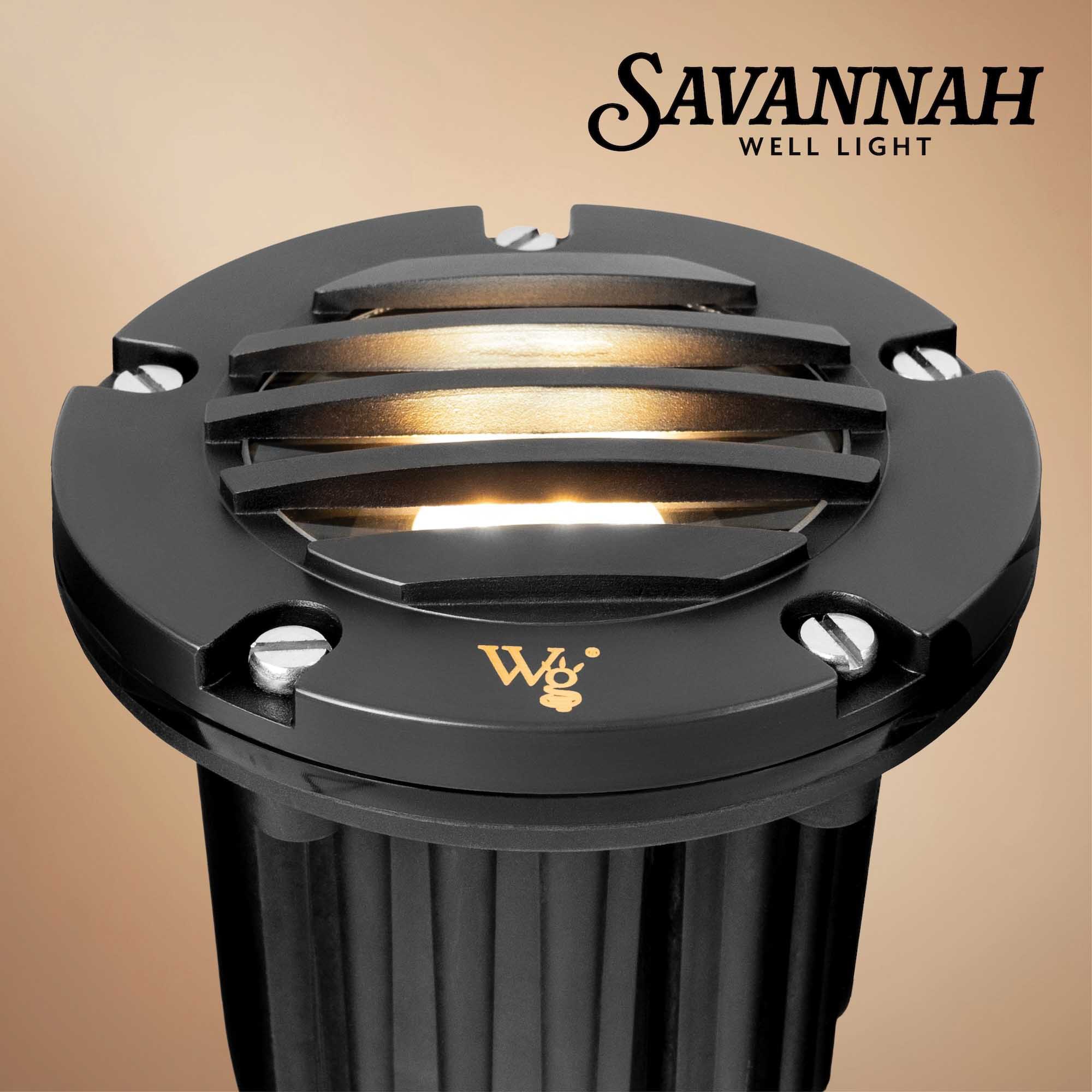 Savannah Outdoor Low Voltage Landscape Lighting Well Light with Gravel ...