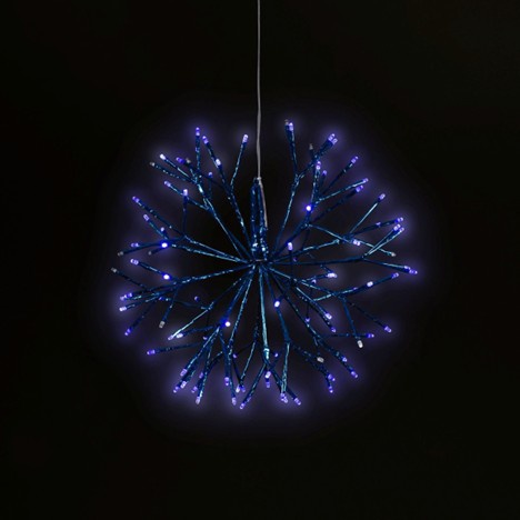 Blue UltraBright Starburst Lighted Branches with Blue LED Flashing ...