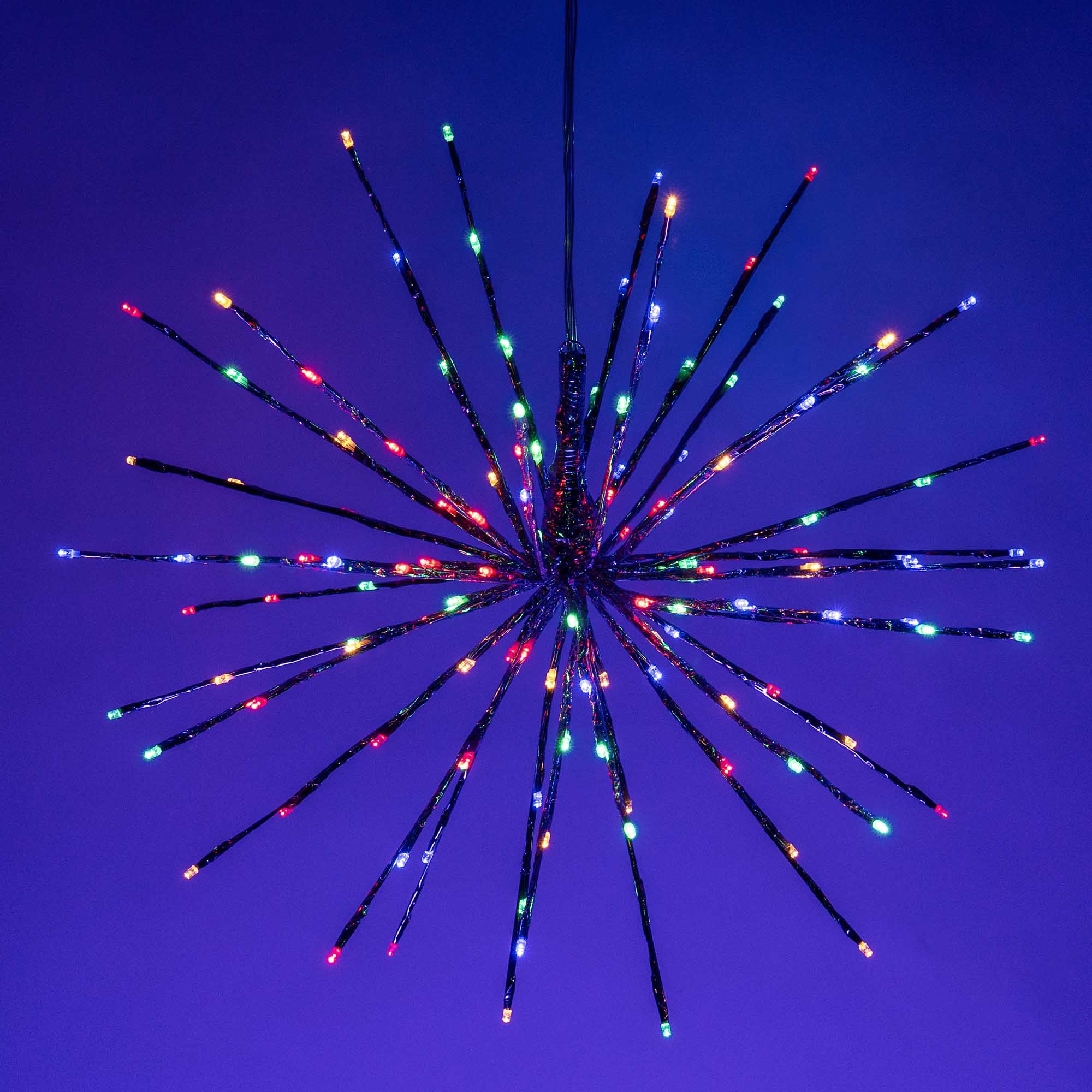 Silver SuperNova Starburst Lighted Branches with Multicolor LED Lights ...