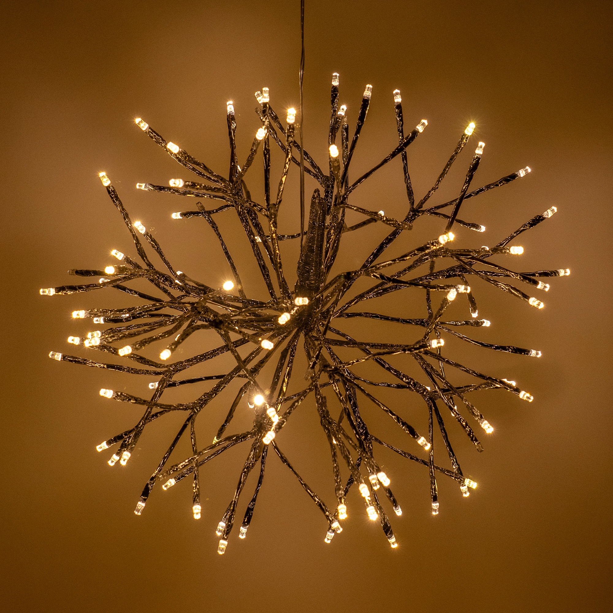 Silver UltraBright Starburst Lighted Branches with Warm White LED ...