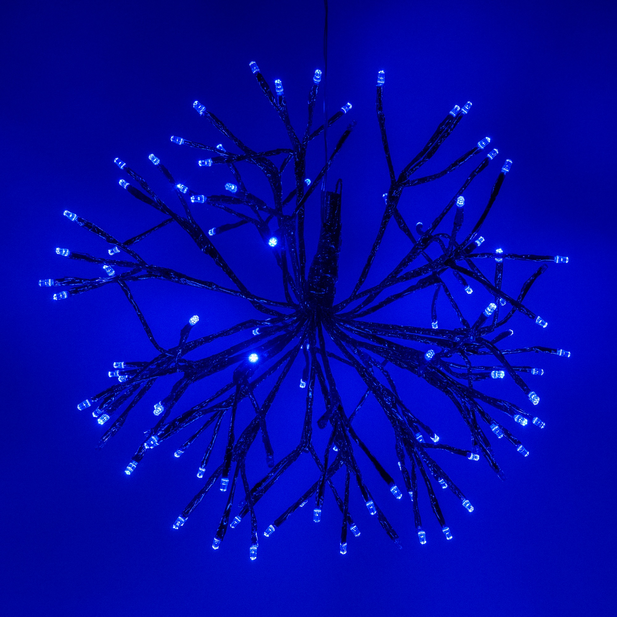 Blue UltraBright Starburst Lighted Branches with Blue LED Flashing ...