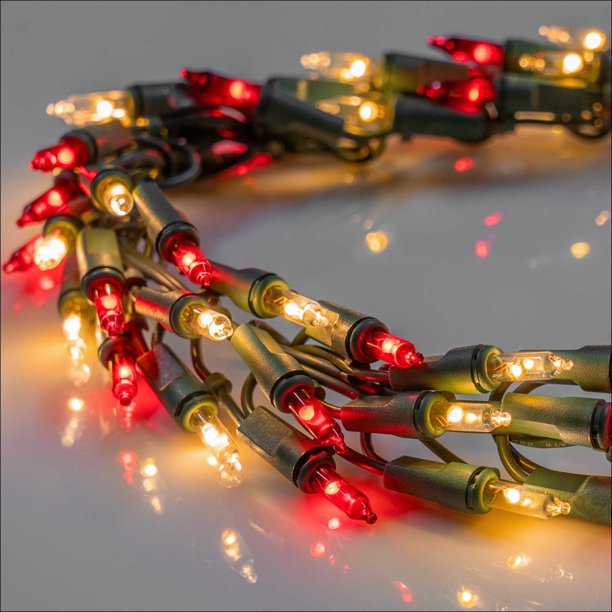 Garland Lights - 9' LED Garland Lights, 300 Red/Warm White Lights ...