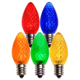 C7 Multicolor LED Christmas Light Bulbs