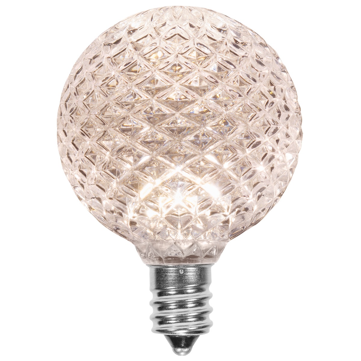 G50 Warm White OptiCore LED Globe Light Bulbs E12 Base