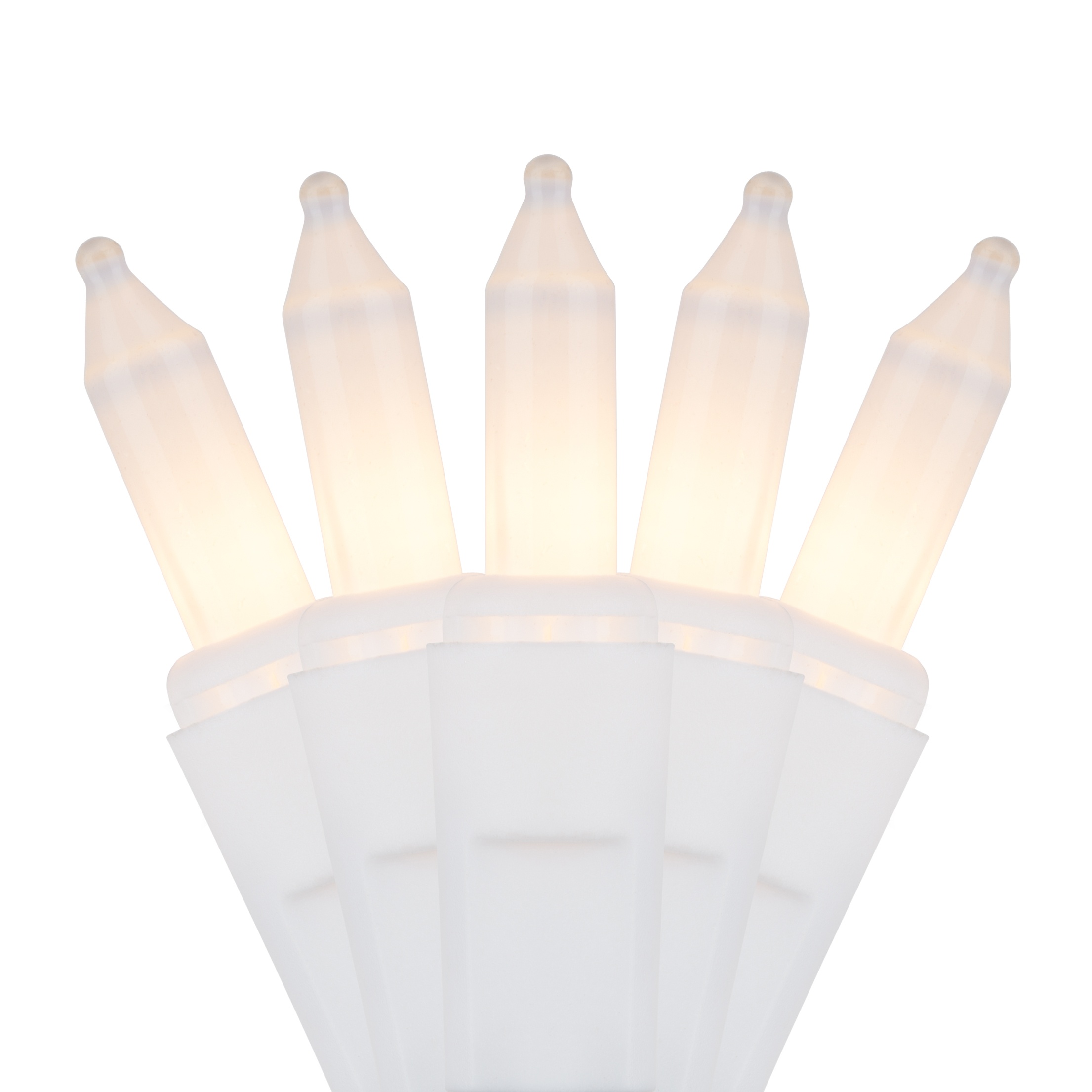 White Christmas Lights - 50 White Frost Christmas Tree Mini Lights, 4 ...