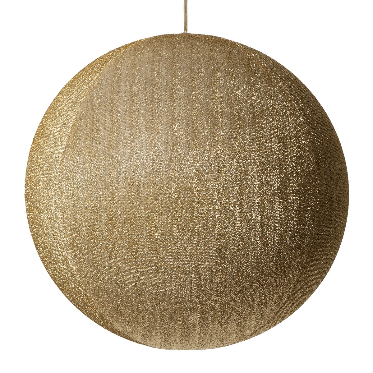 Gold Metallic Polymesh Inflatable Christmas Ornament