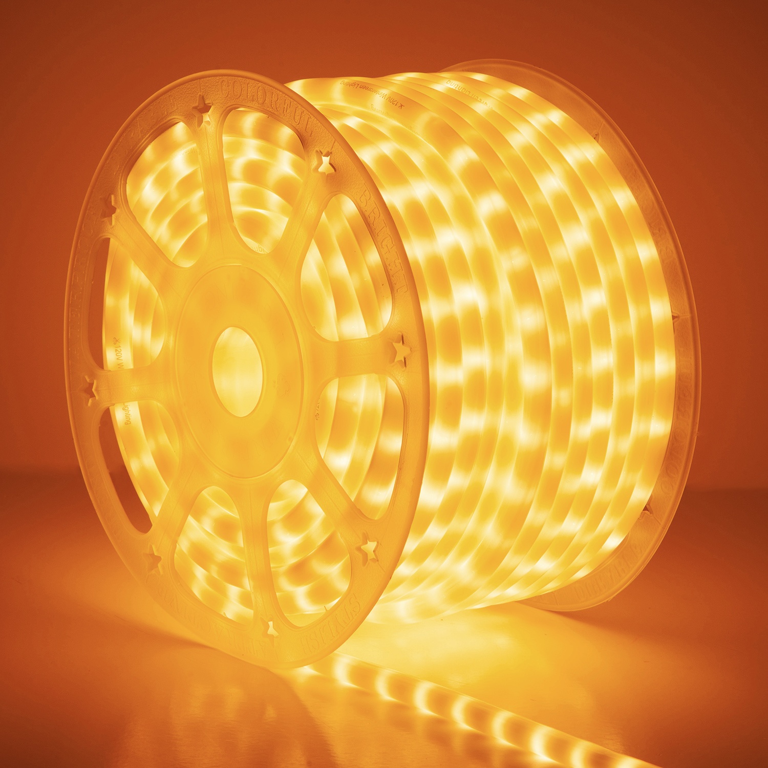 Pearl White Rope Light, 2 Wire 1/2", 120 Volt