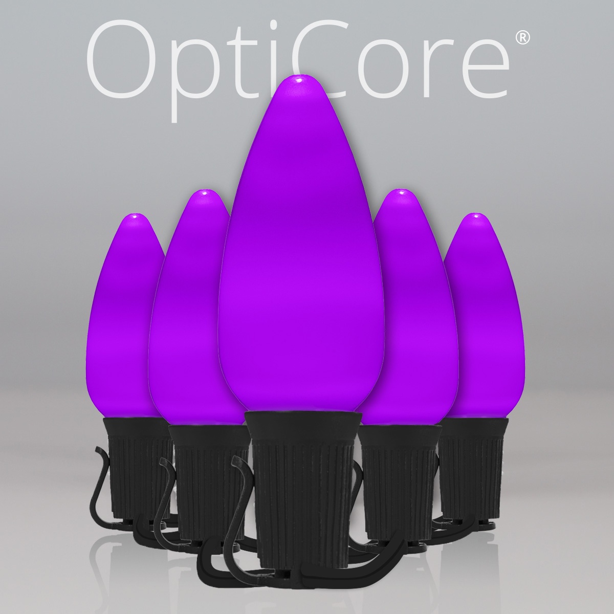 Halloween Lights - C9 Purple Smooth Opticore Commercial LED Halloween ...
