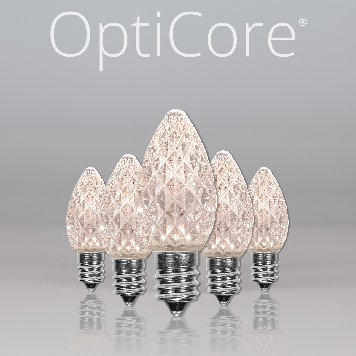 C7 Warm White OptiCore LED Christmas Light Bulbs