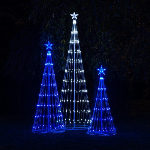 Blue LED Animated Lightshow Outdoor Christmas Tree