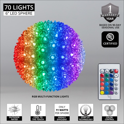 RGB 5mm LED Multi-Function Starlight Sphere