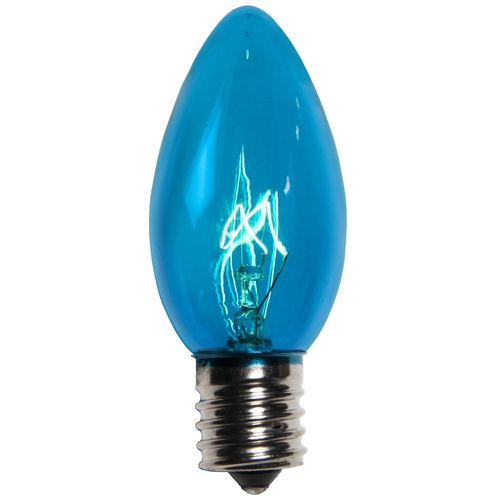 C9 Christmas Light Bulb - C9 Teal Christmas Light Bulbs, Transparent