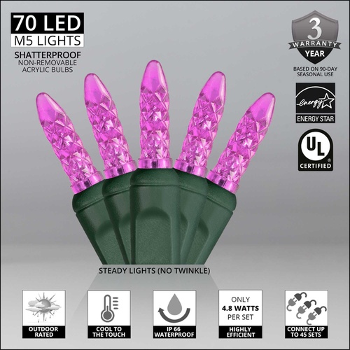 M5 Pink LED Christmas Lights