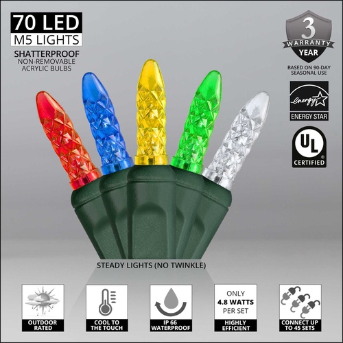 M5 Multi Color LED Christmas Lights
