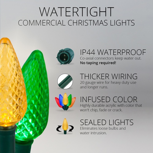 Commercial Multi Color C9 LED Christmas Lights