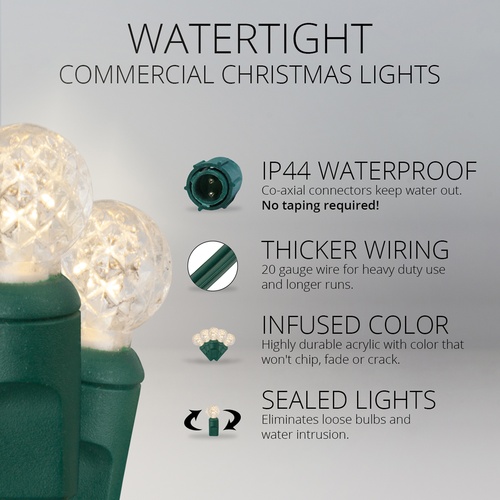 Commercial G12 Warm White LED String Lights