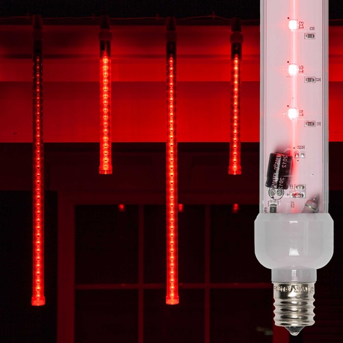 T8 Red Grand Cascade SMD LED Light Tubes, E17 Base