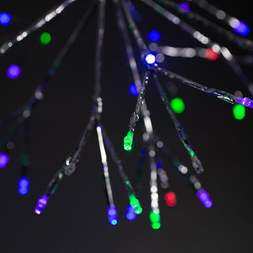 Silver UltraBright Starburst Lighted Branches with Multicolor LED ...