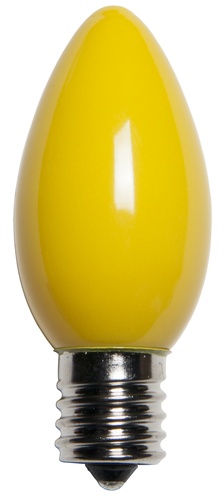 C9 Christmas Light Bulb - C9 Yellow Christmas Light Bulbs, Opaque