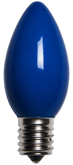 C9 Christmas Light Bulb - C9 Blue Christmas Light Bulbs, Opaque