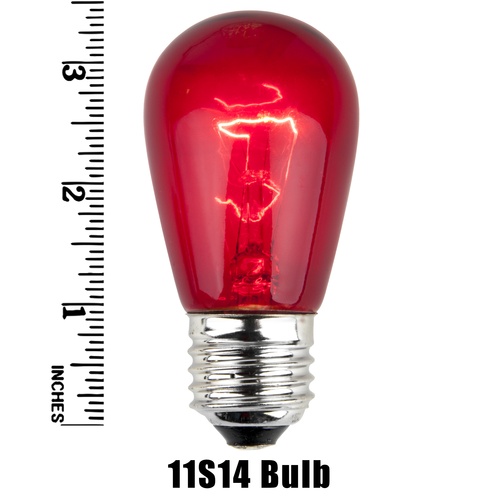 E26 Party and Sign Bulbs - S14 Transparent Multicolor, 11 Watt ...