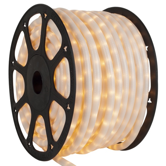 Rope Light - 150' Pearl White Chasing Rope Light Commercial Spool, 120 Volt