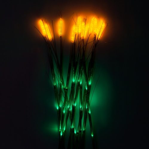 Lighted Palm Trees - 12 Natural LED Wheat Stalks