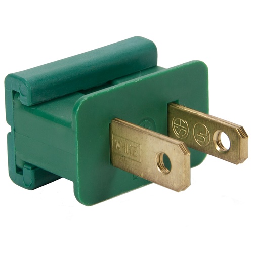 C7, C9 Light Strings - Green Christmas Light Plug, Polarized Male Zip ...