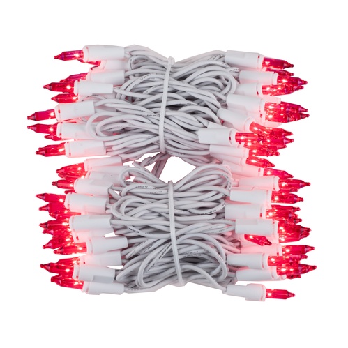 White Christmas Lights - 100 Pink Christmas Tree Mini Lights, 2.5 ...