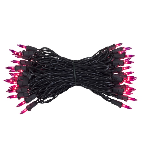 Christmas Lights - 50 Purple Halloween Mini Lights, 6" Spacing, Premium ...