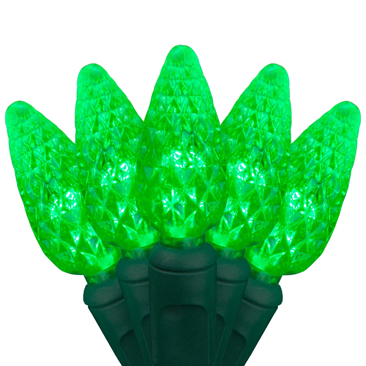 C6 Green LED String Lights