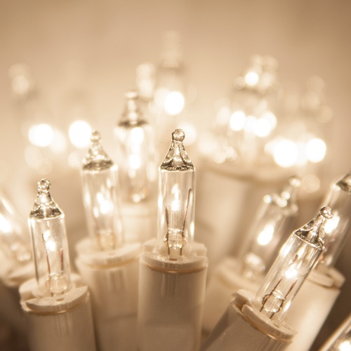 White Christmas Lights - 50 PureLock TM Clear Mini Christmas Lights, 6 ...