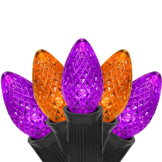 Halloween Lights - C7 Purple / Amber Opticore Commercial LED Halloween ...