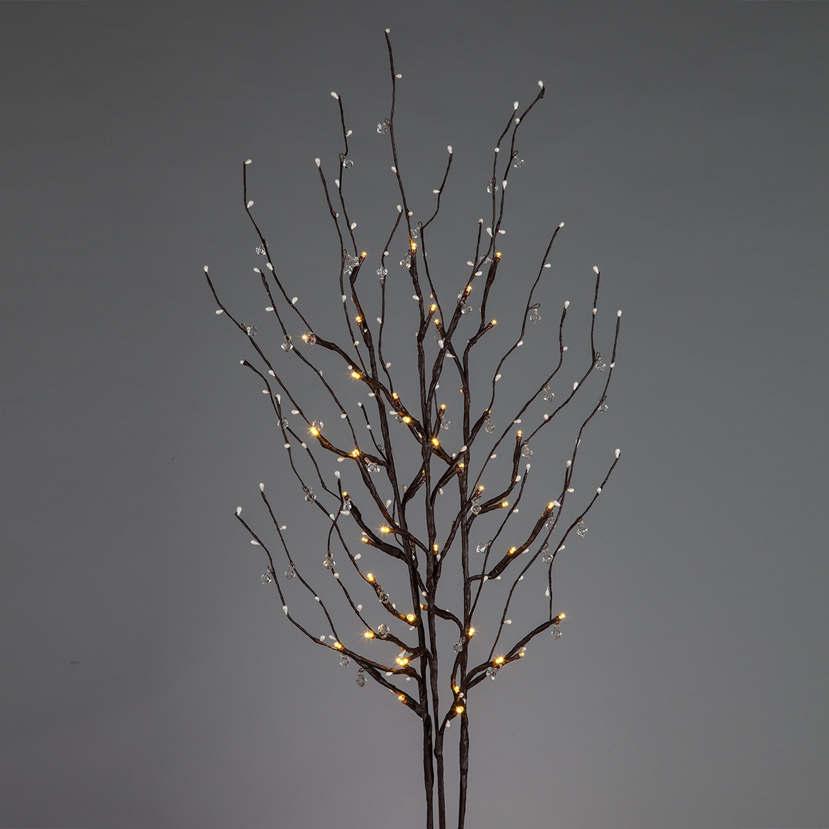 Battery Lighted Branches 31.5 Inch White Branch With 20 White LED