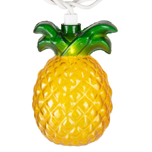 Novelty Lights - Pineapple String Light Set, 10 Clear Lights