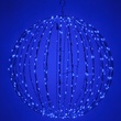 Blue LED Christmas Light Ball, Fold Flat Blue Frame