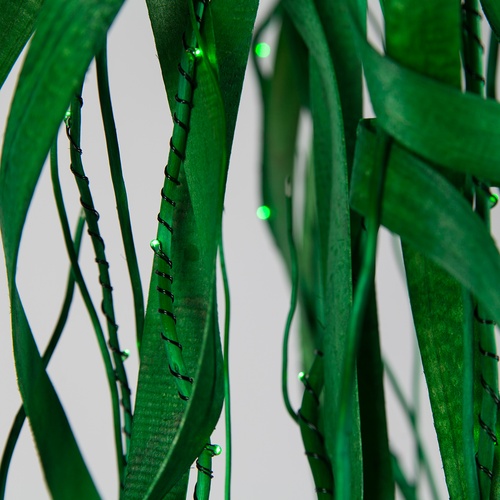Green Curly Lighted Branches with Green LED Lights, 1 pc