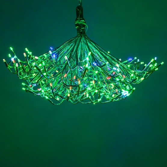 Silver Starburst Lighted Branches with Multicolor LED Color Change ...