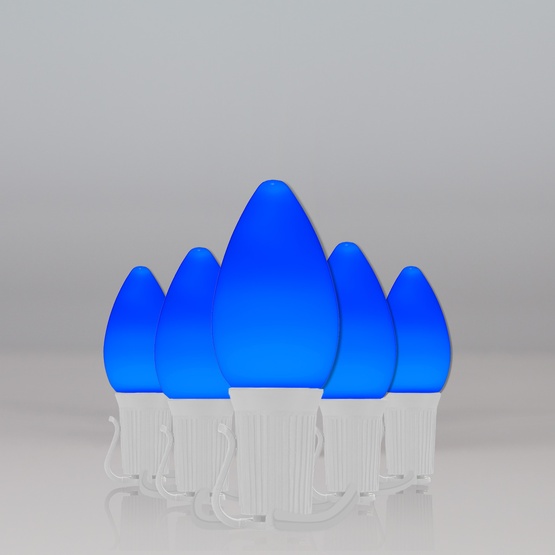 Christmas Lights - C7 Blue Smooth Opticore Commercial LED Christmas Lights