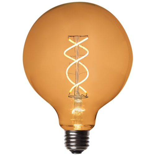 G125 Warm White Glass FlexFilament TM LED Edison Bulb Globe Light Bulb ...