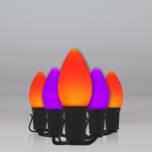 Halloween Lights - C7 Purple / Amber Smooth Opticore Commercial LED ...