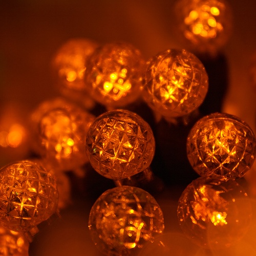G12 Amber LED String Lights