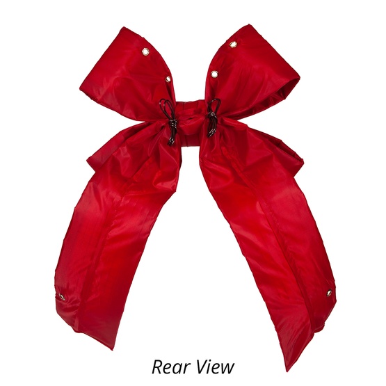 Red Structural 3D Nylon Christmas Bow