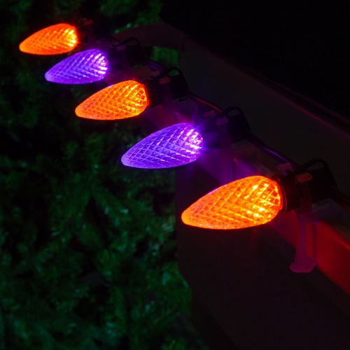 Halloween Lights - C9 Amber / Purple Opticore Commercial LED Halloween ...