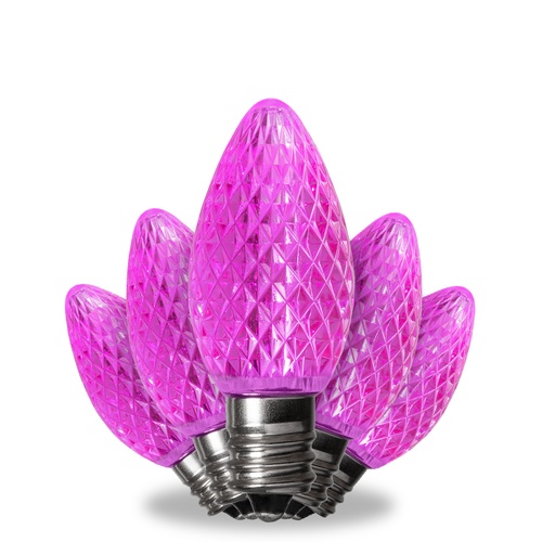 Kringle Traditions TM C7 Pink LED Christmas Light Bulbs