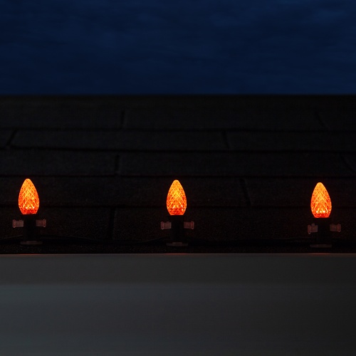 C7 Amber / Orange OptiCore® LED Christmas Light Bulbs