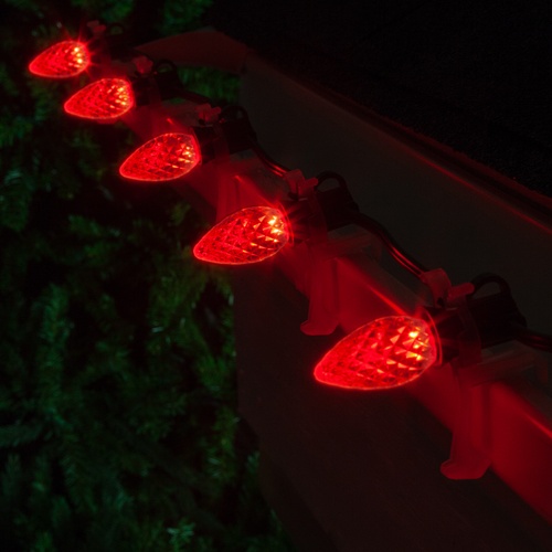 C7 Red OptiCore LED Christmas Light Bulbs