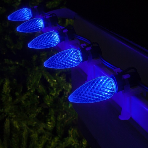 C9 Blue OptiCore LED Christmas Light Bulbs