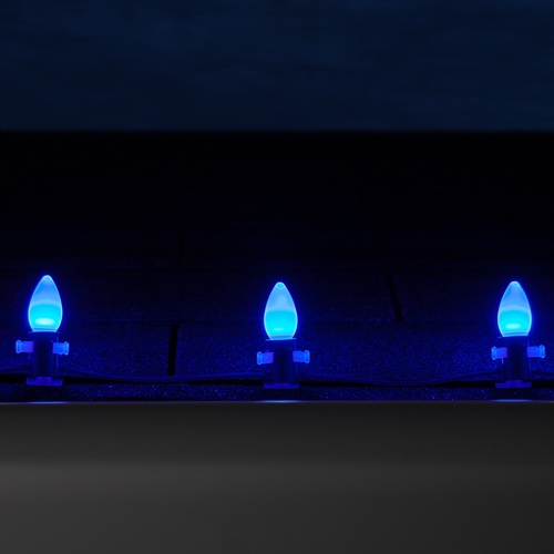 C7 Blue Smooth OptiCore LED Christmas Light Bulbs