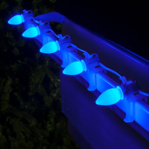 Christmas Lights - C7 Blue Smooth Opticore Commercial LED Christmas Lights